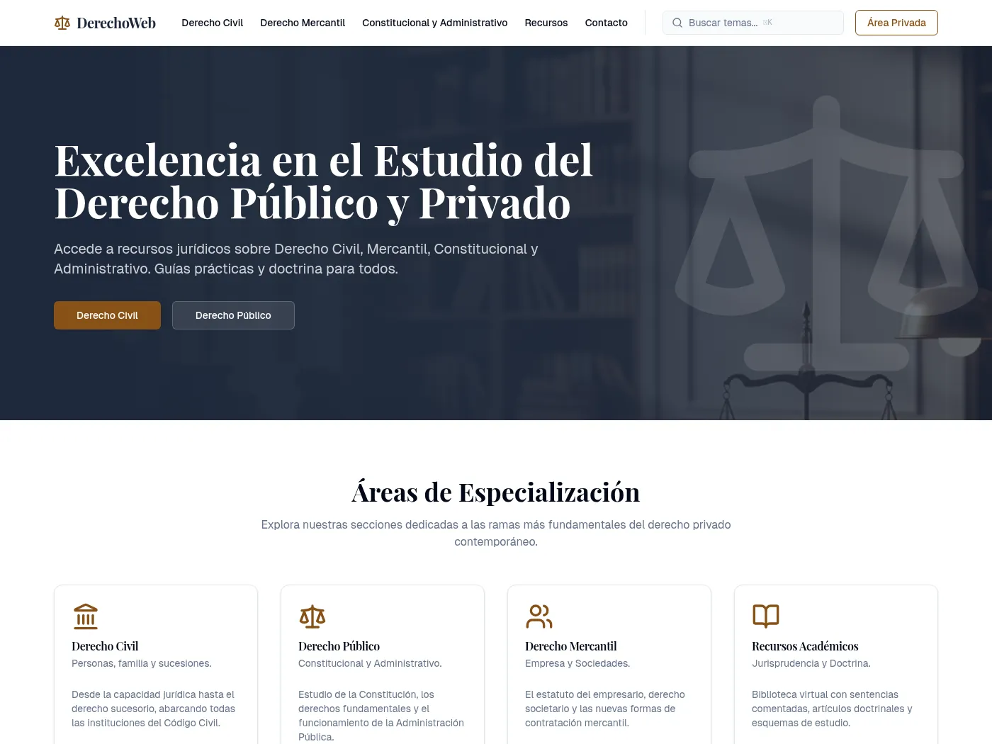 DerechoWeb Legal Portal