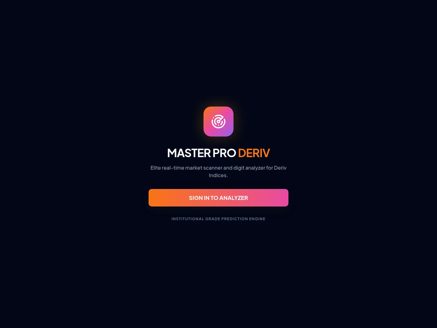 Master Pro Deriv Panel