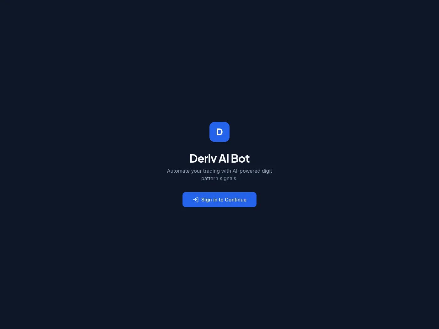Deriv AI Trading Bot