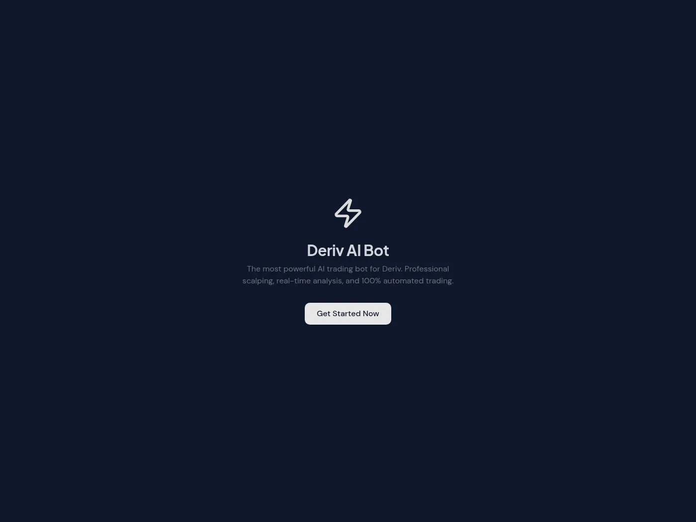 Deriv AI Trading Bot