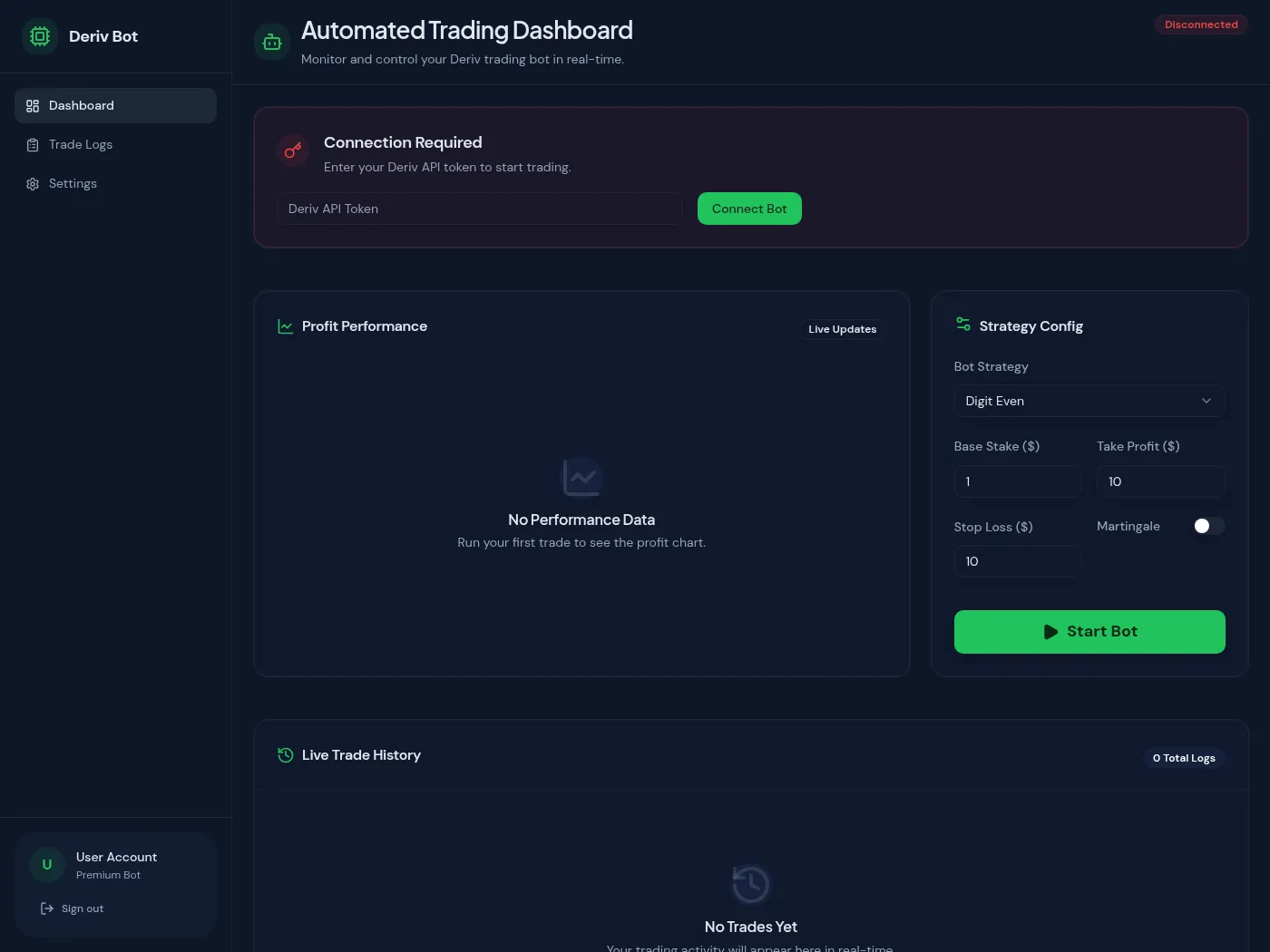 Deriv Auto Trading Bot