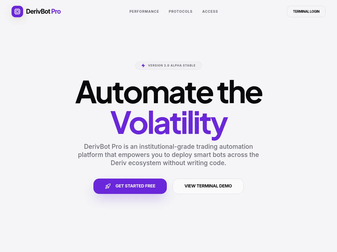 DerivBot Pro