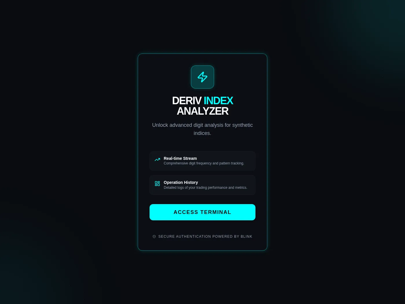 Deriv Index Analyzer