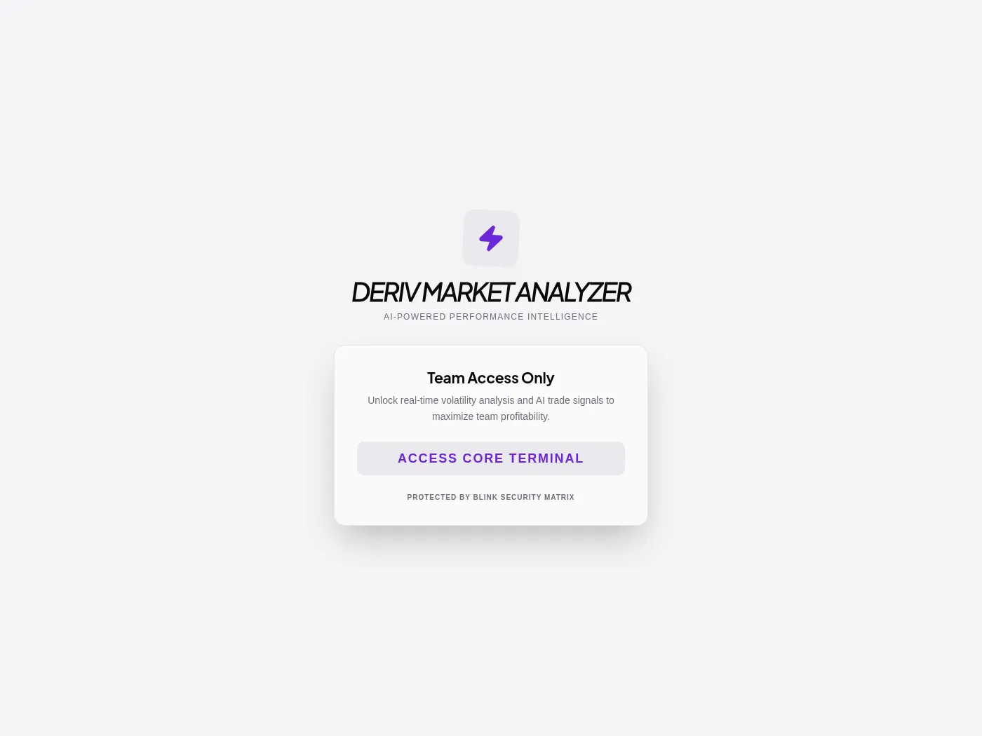 Deriv Market Analyzer