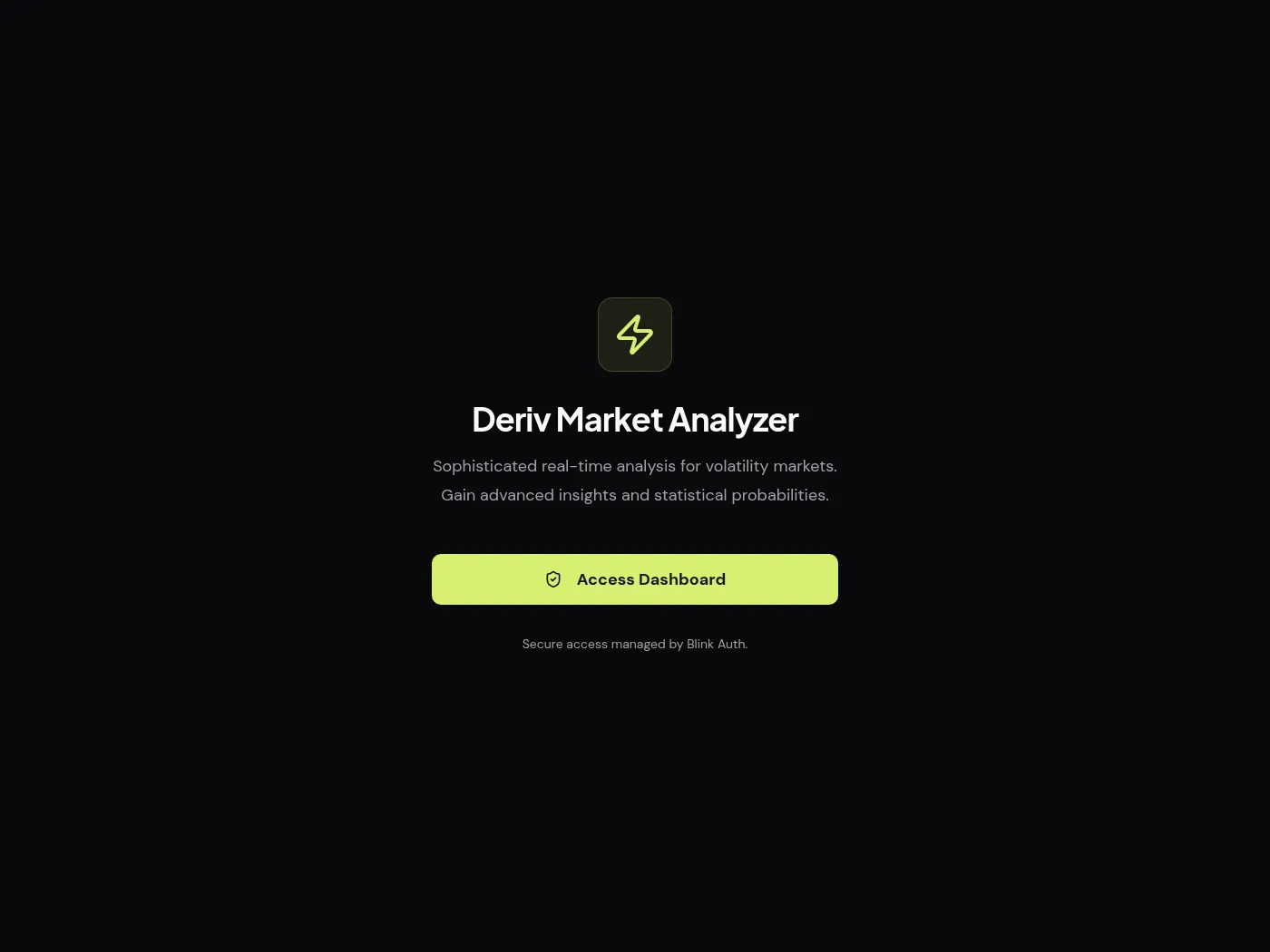 Deriv Market Analyzer