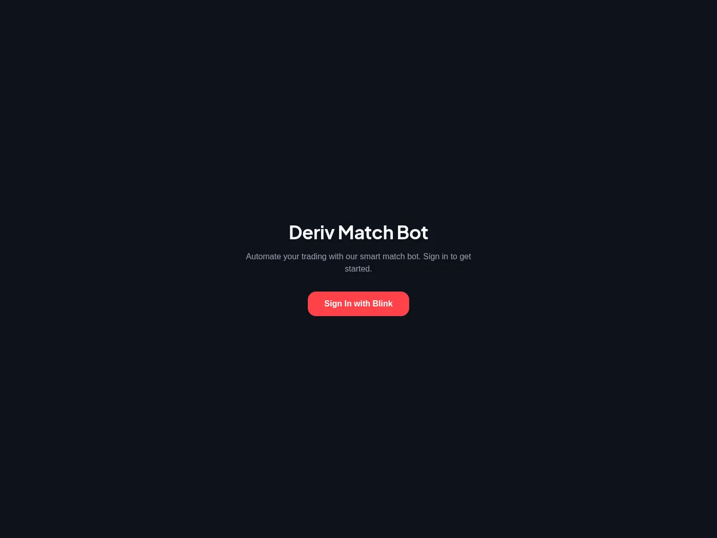 Deriv Match Bot