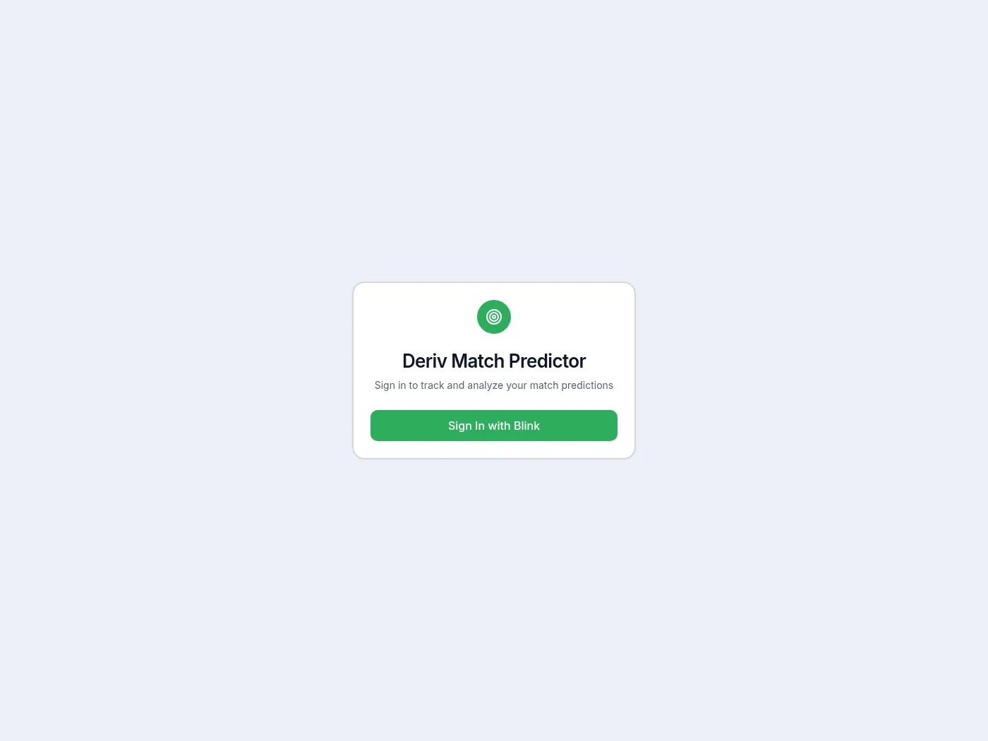 Deriv Match Predictor
