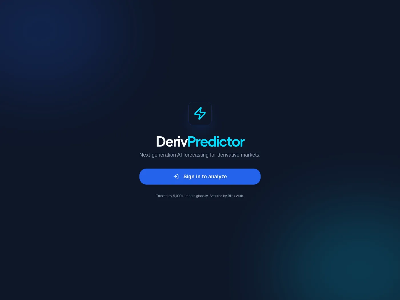 DerivPredictor Web App
