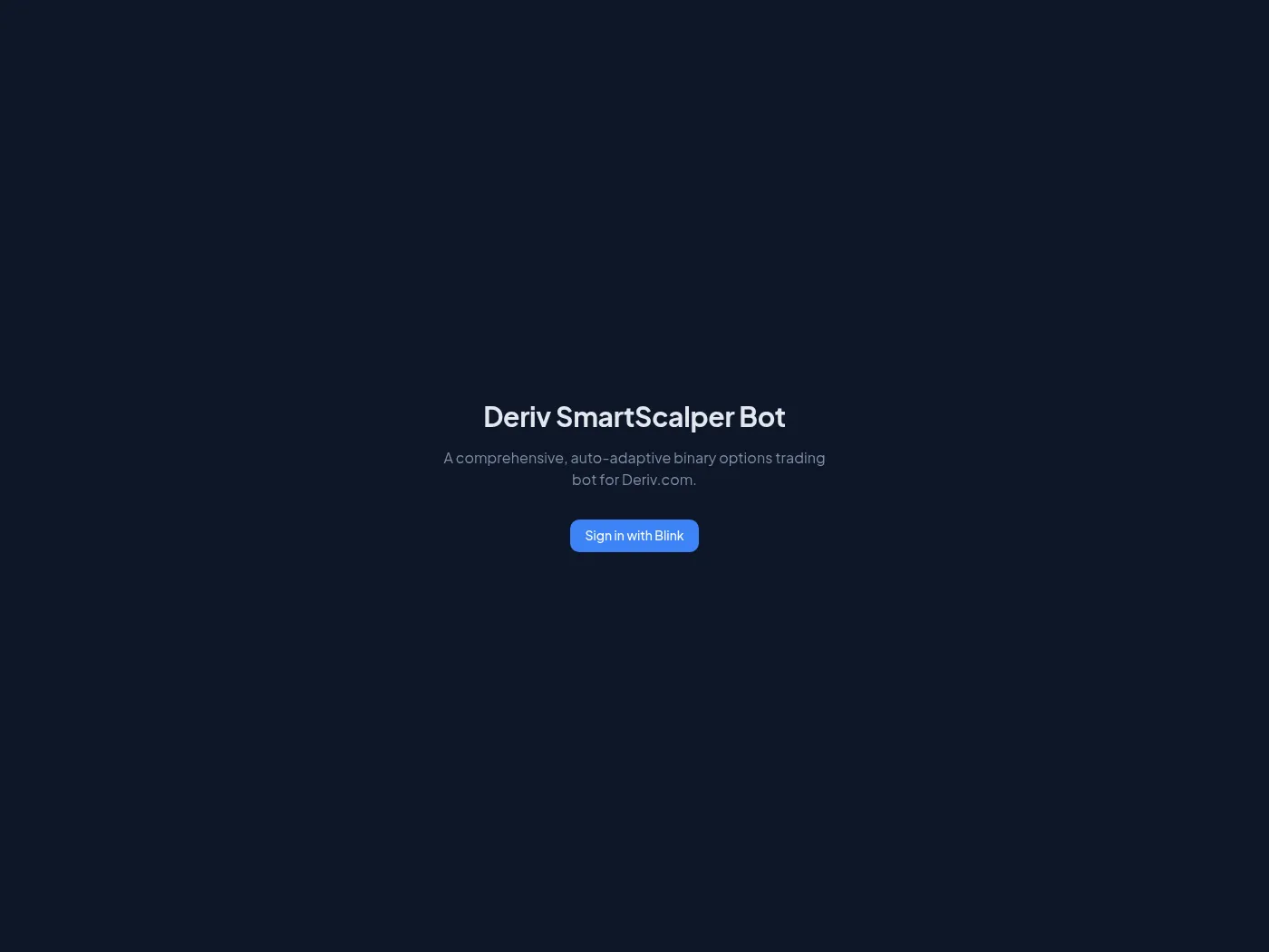Deriv SmartScalper Bot