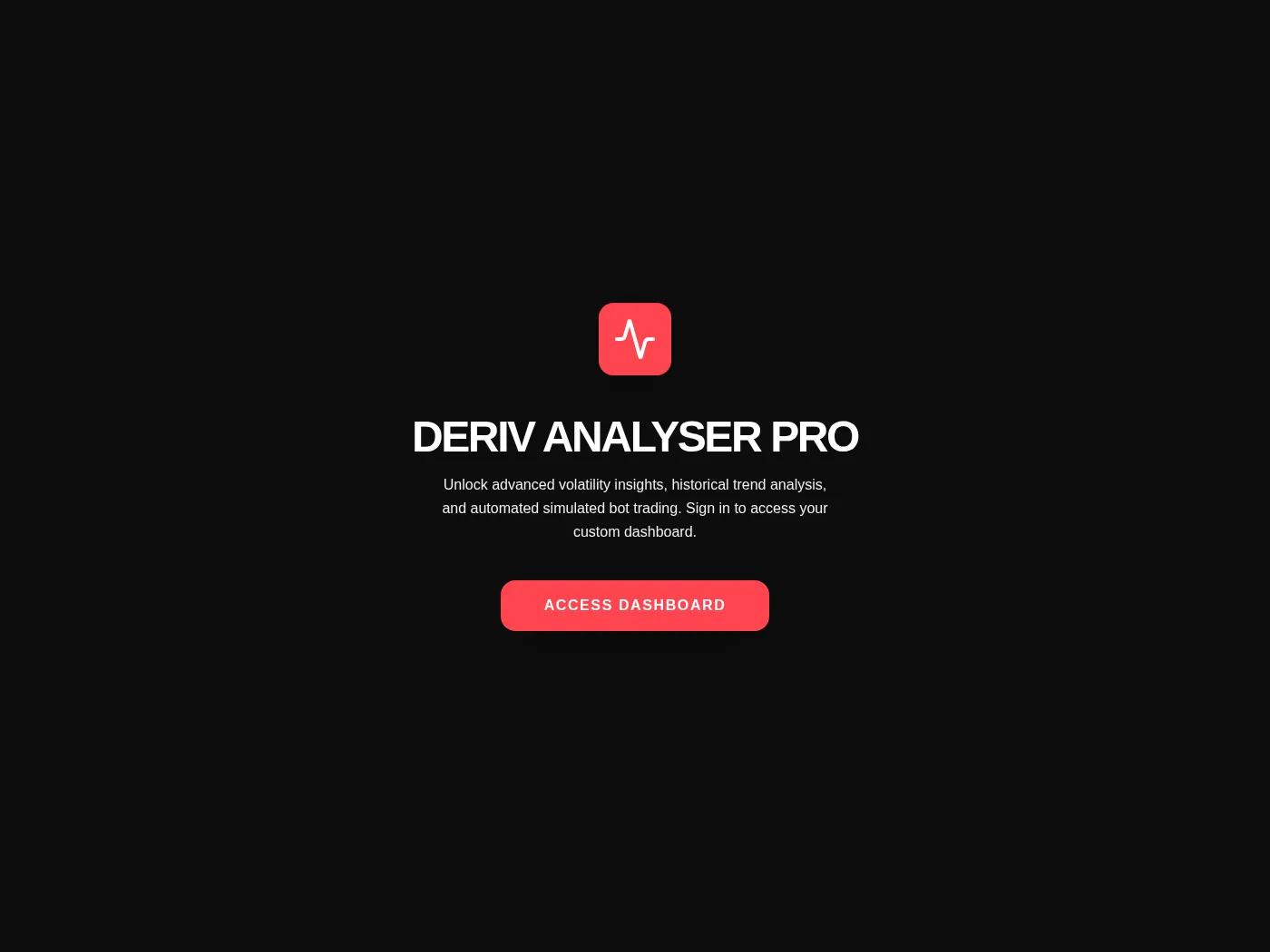 Deriv Signal Analyzer