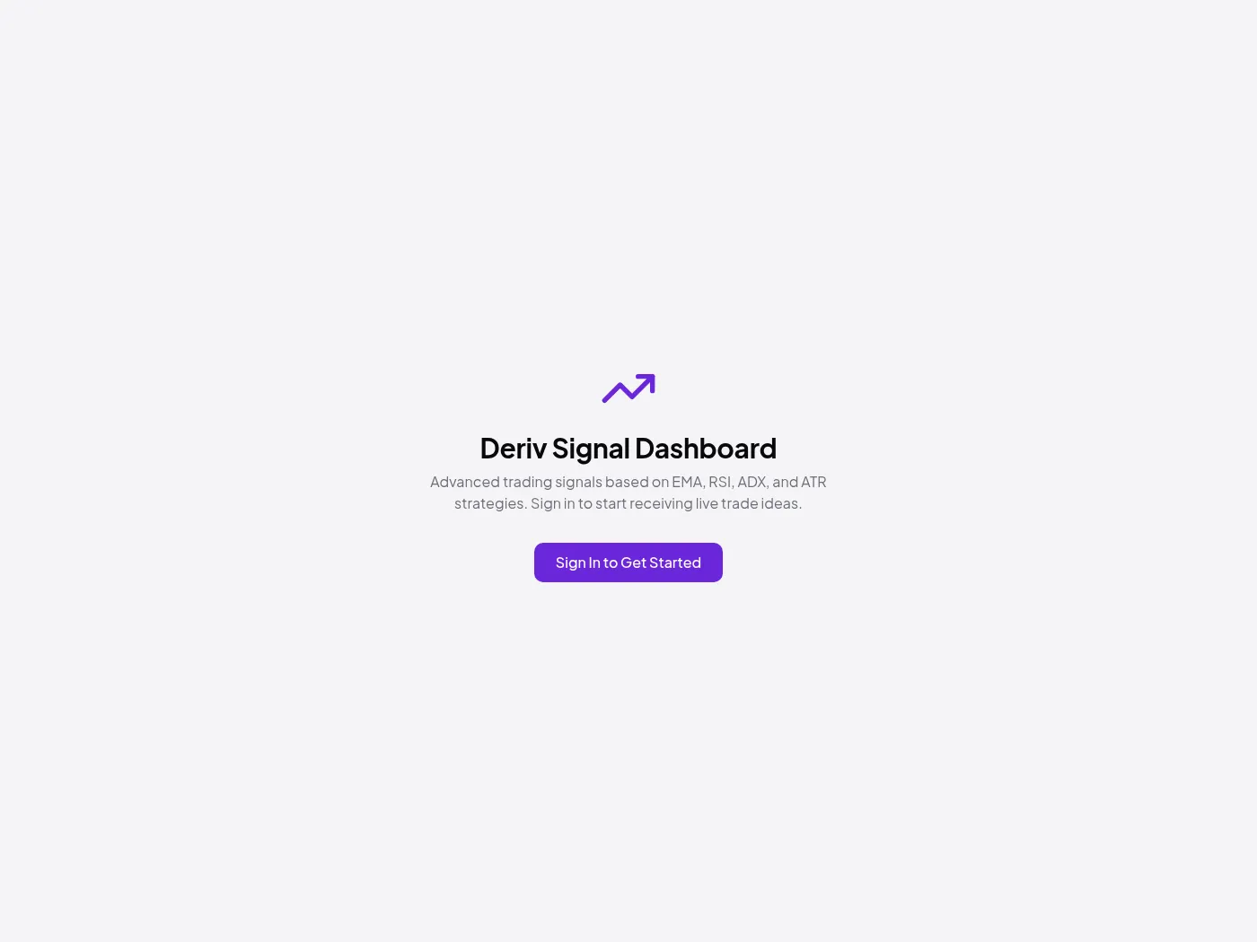Deriv Signal Dashboard