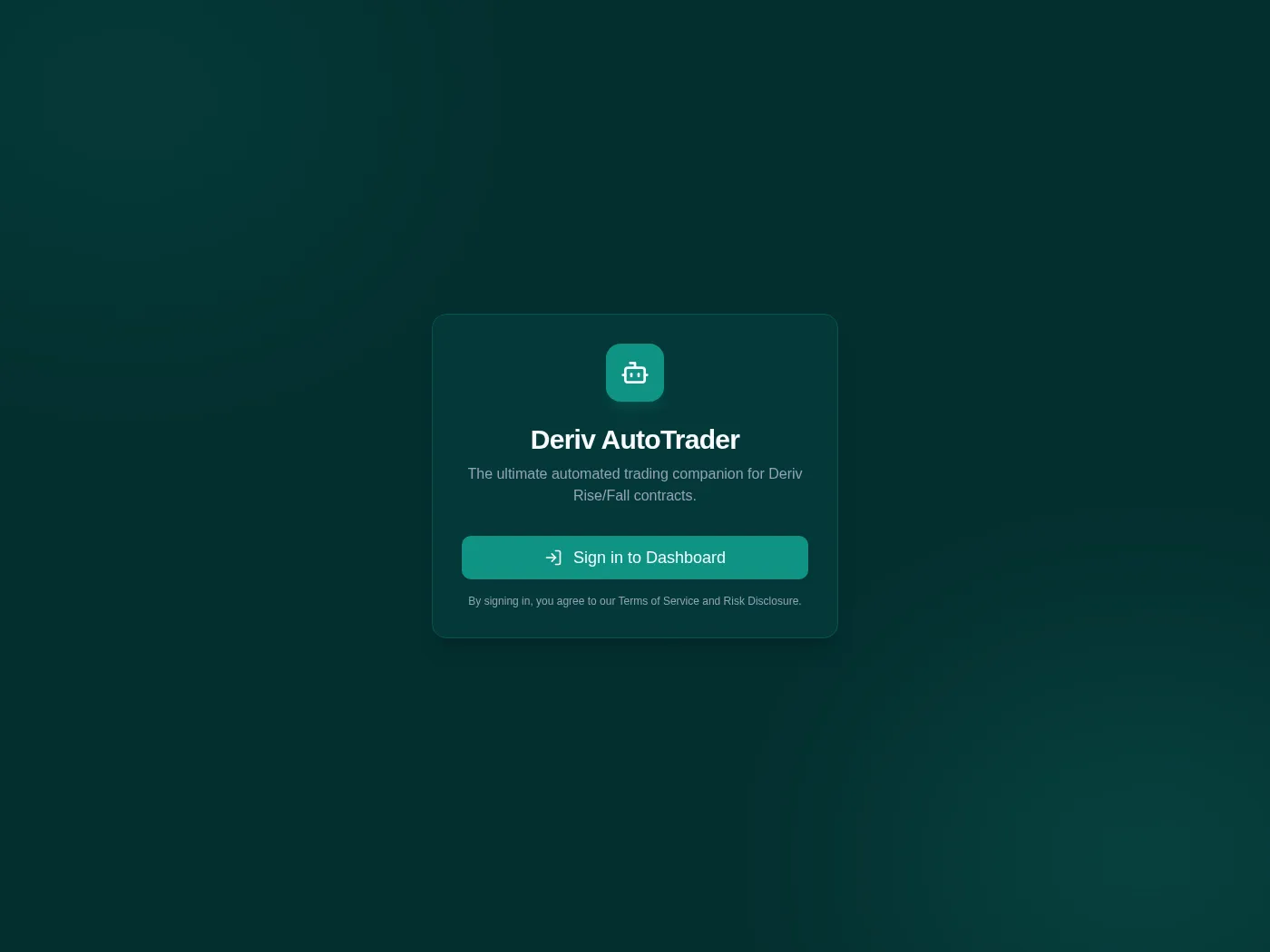 Deriv AutoTrader Bot