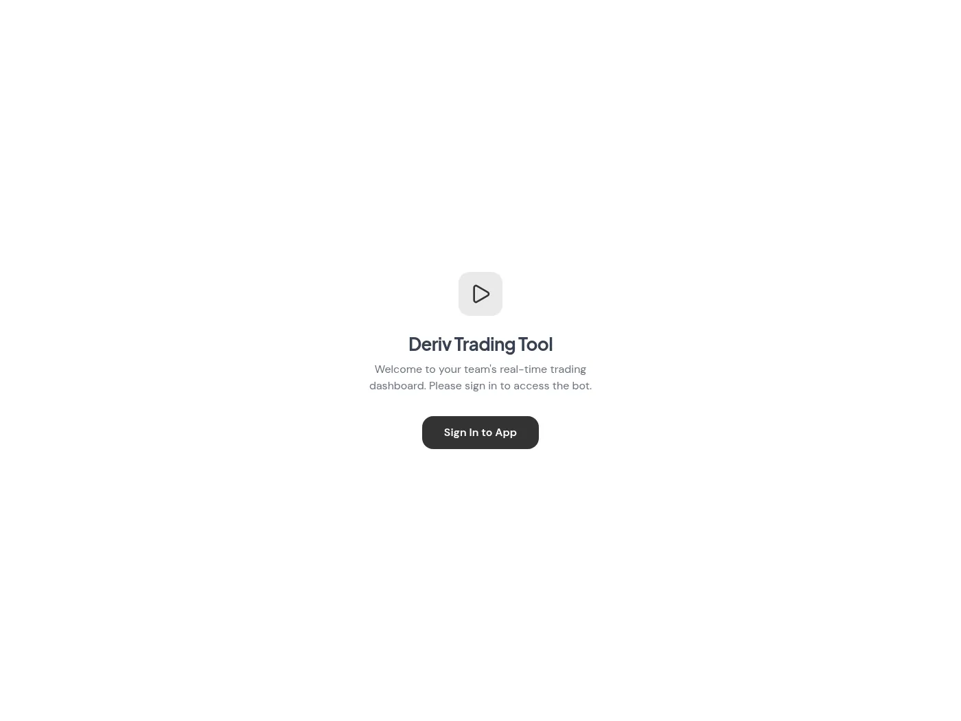 Deriv Trading Tool