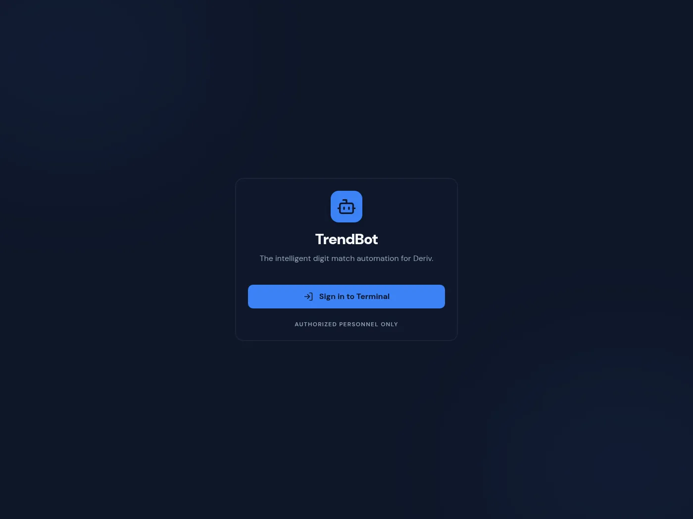 Deriv TrendBot