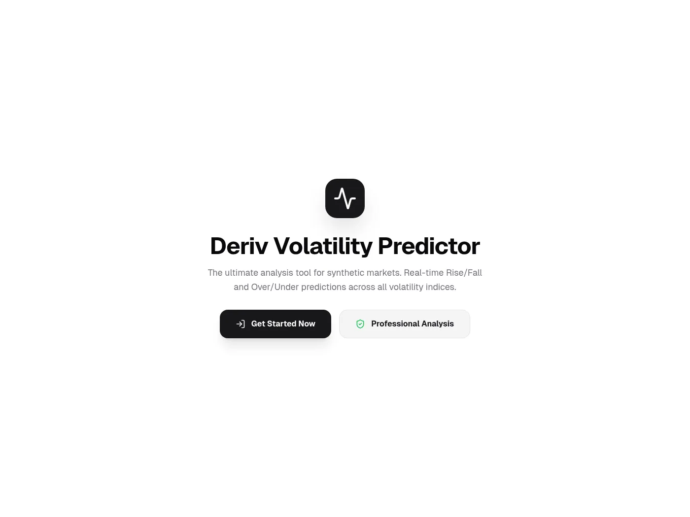 Deriv Volatility Predictor
