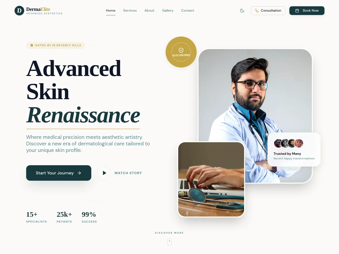 DermaElite Clinic Website