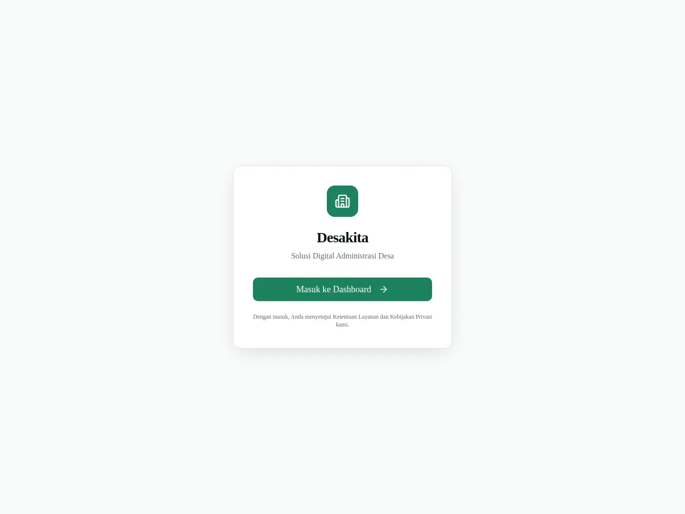 Desakita Village Dashboard