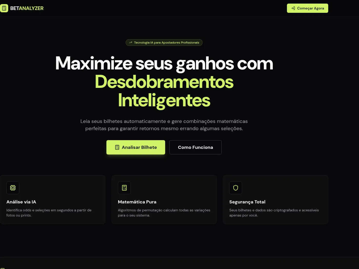 Desdobramento Bet Analyzer