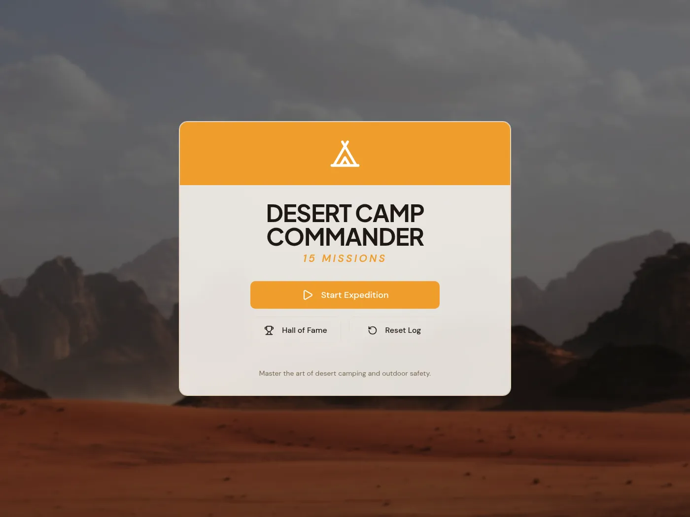 Desert Camp Commander