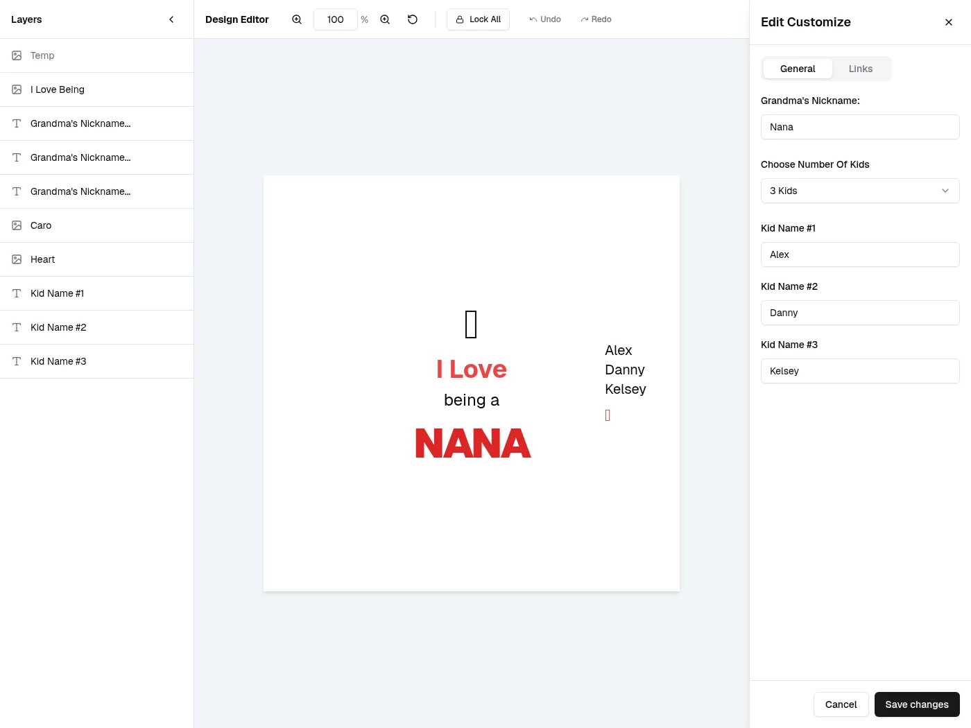 Instant Design Customizer