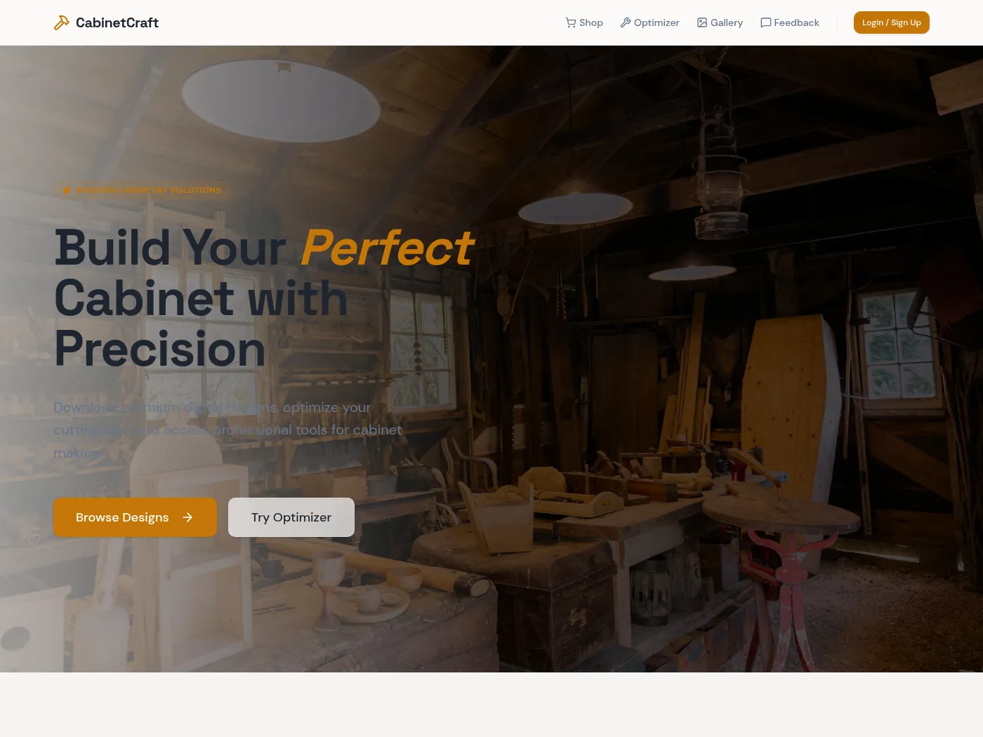 Cabinet Design Ecommerce