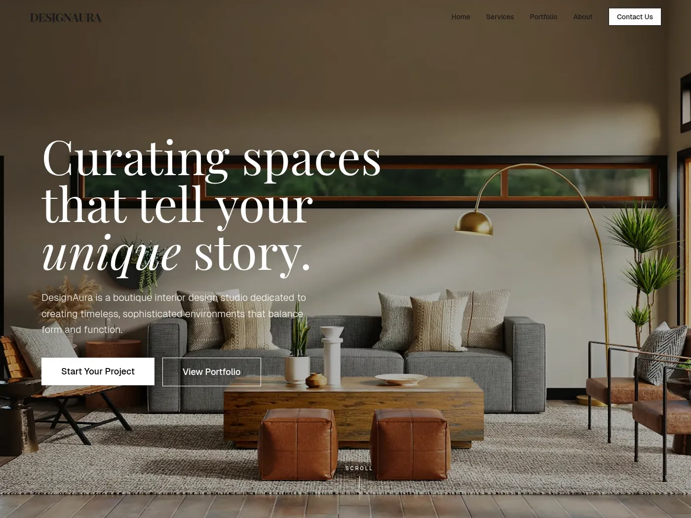 DesignAura Landing Page