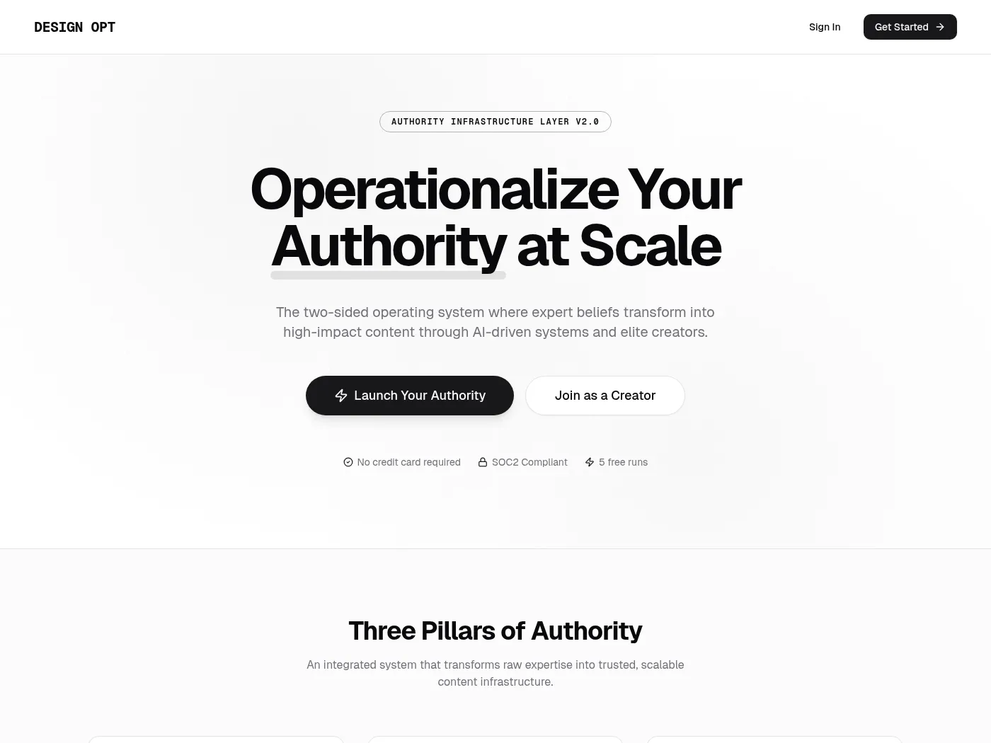 Design Opt Authority OS