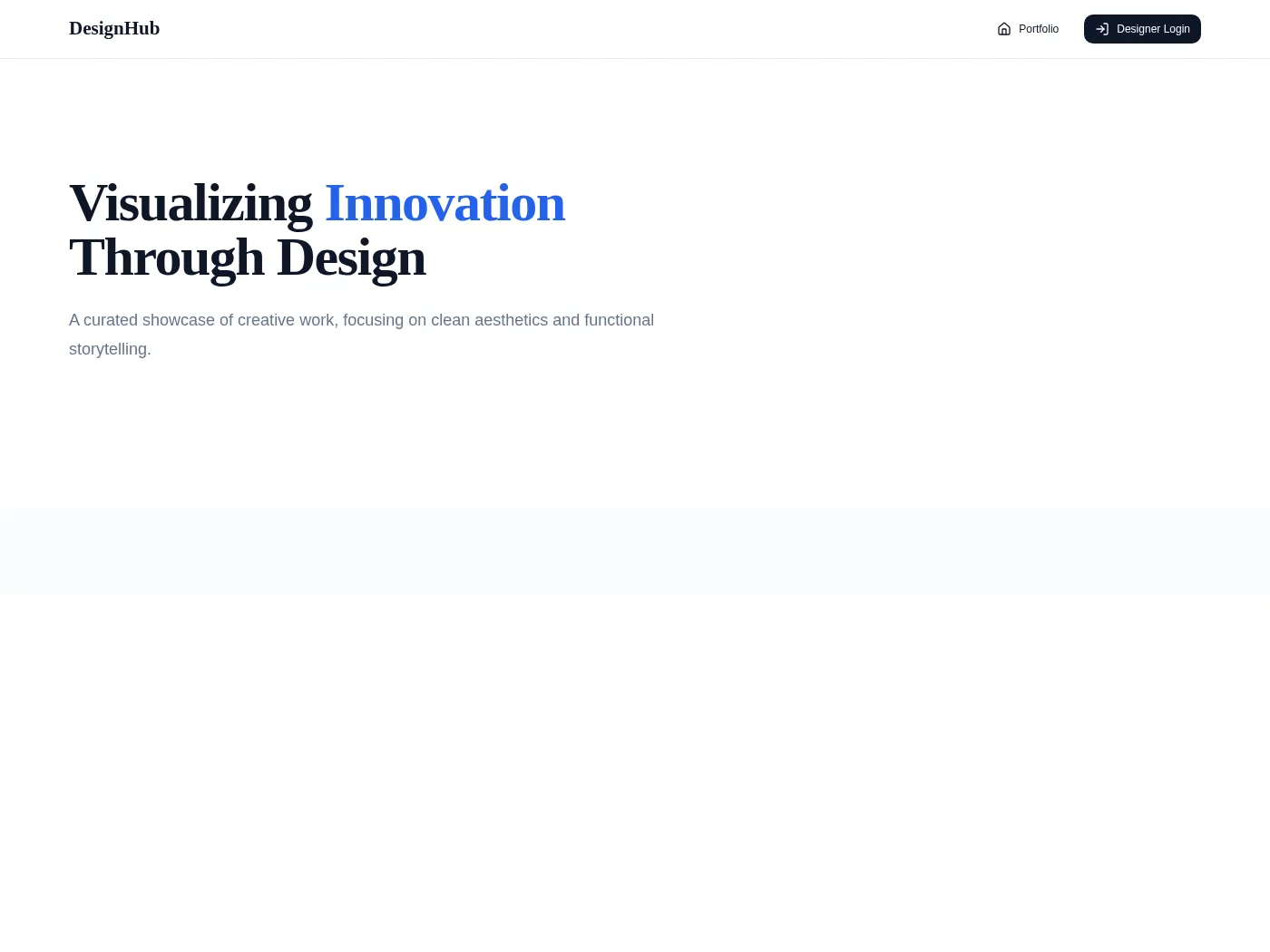 Design Portfolio Hub