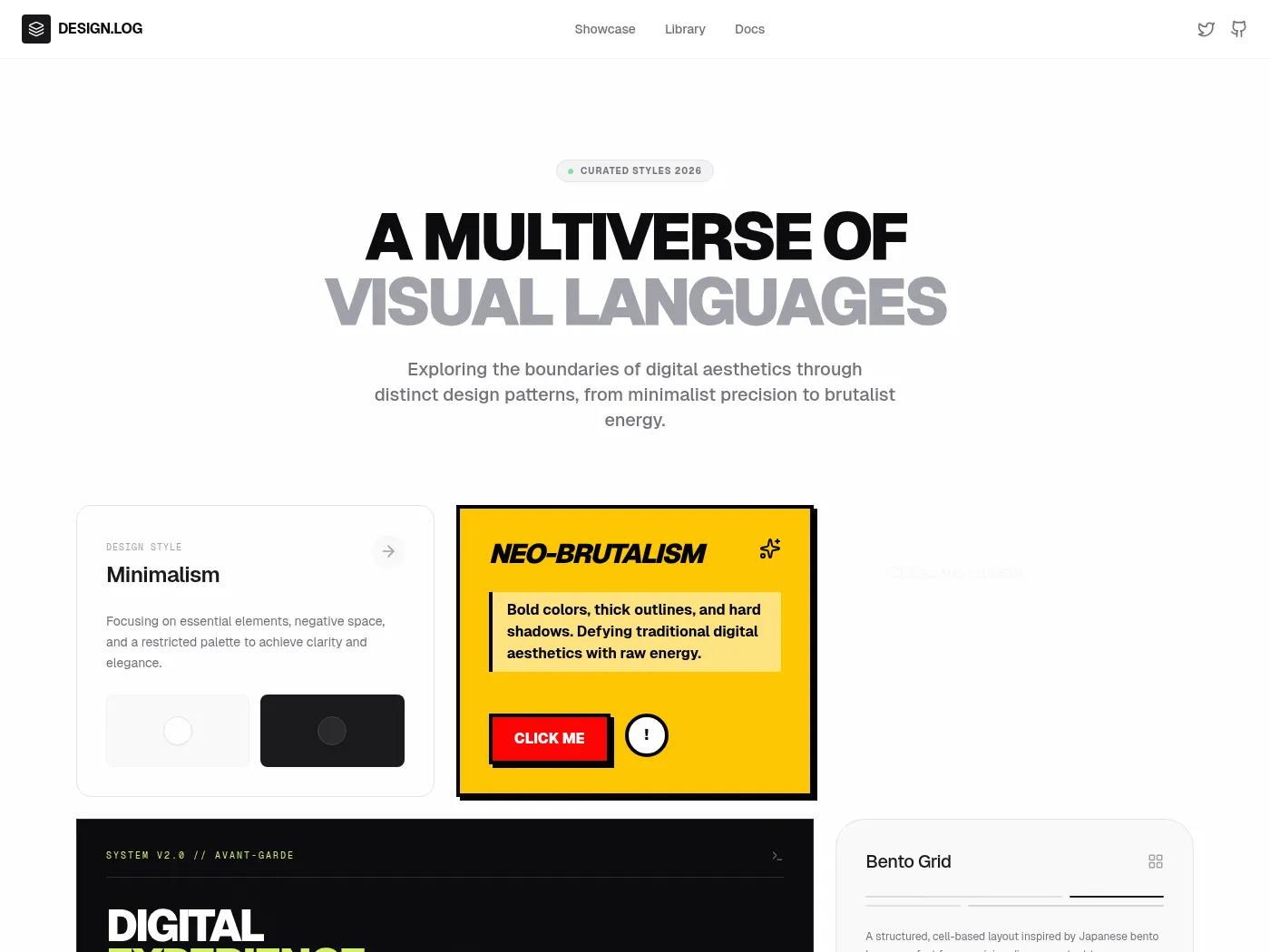 Design Showcase Page