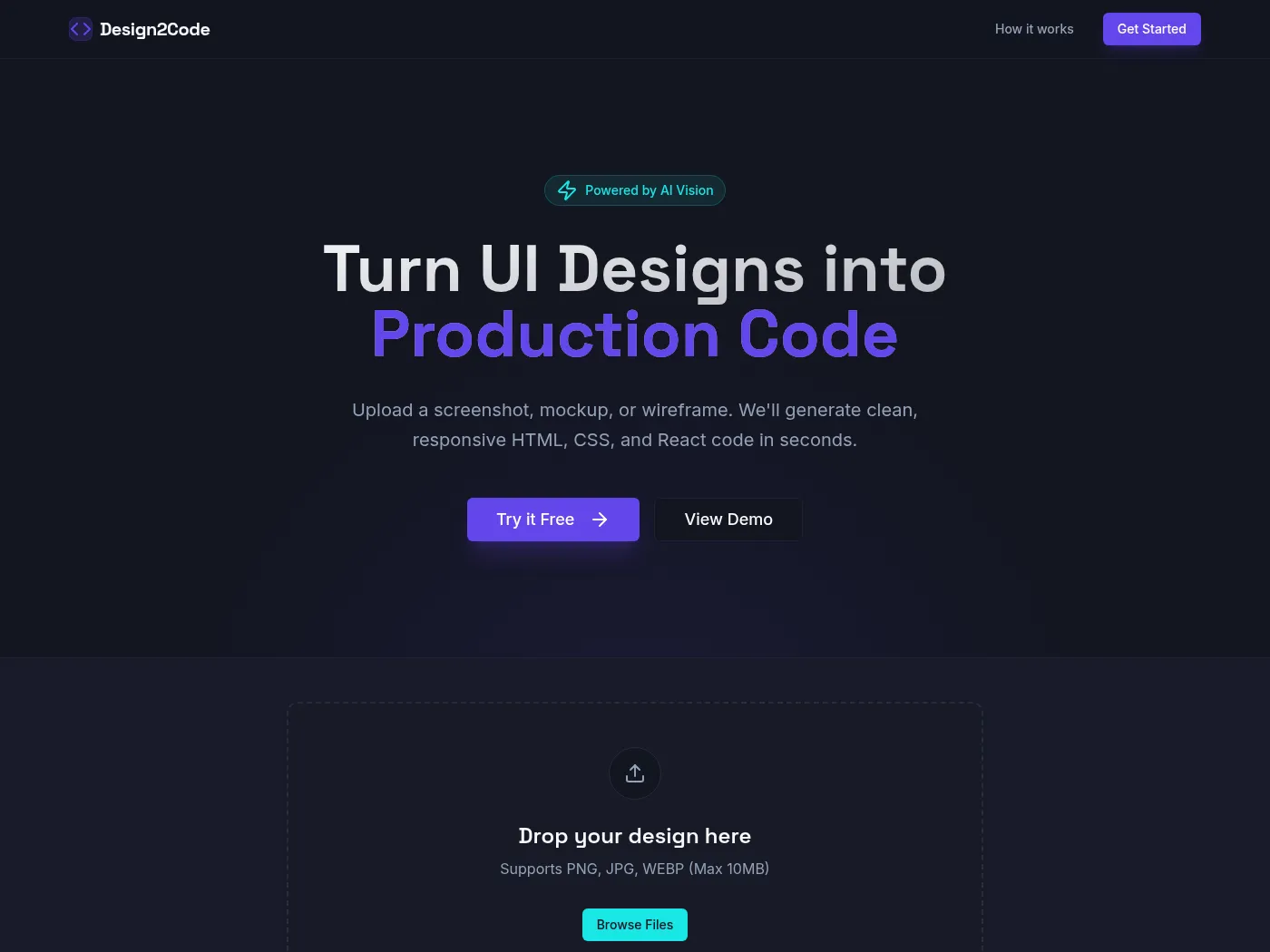 Design2Code Generator