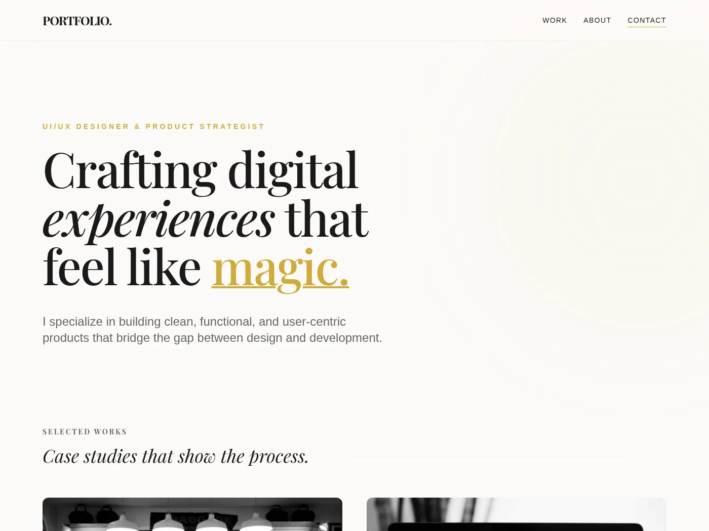 Designer Portfolio Hub