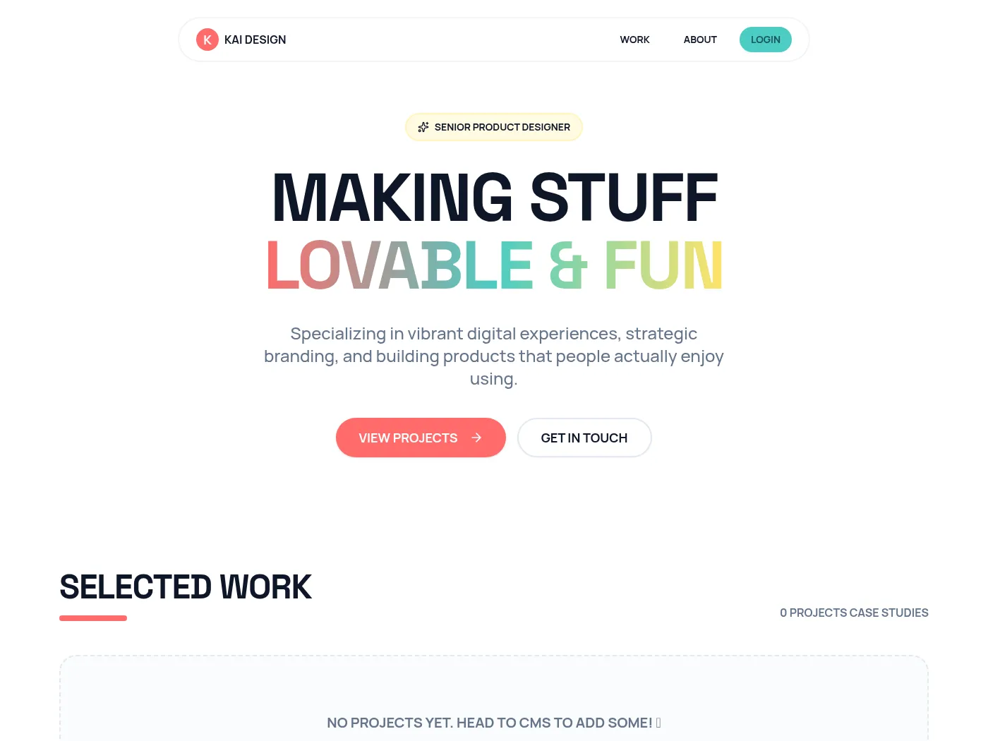 Senior Designer Portfolio
