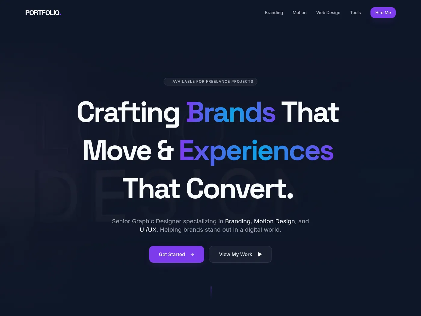 Designer Portfolio Pro