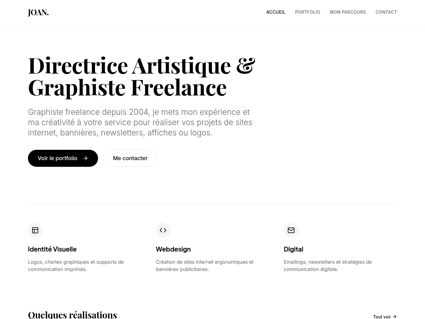 Joan Design Portfolio