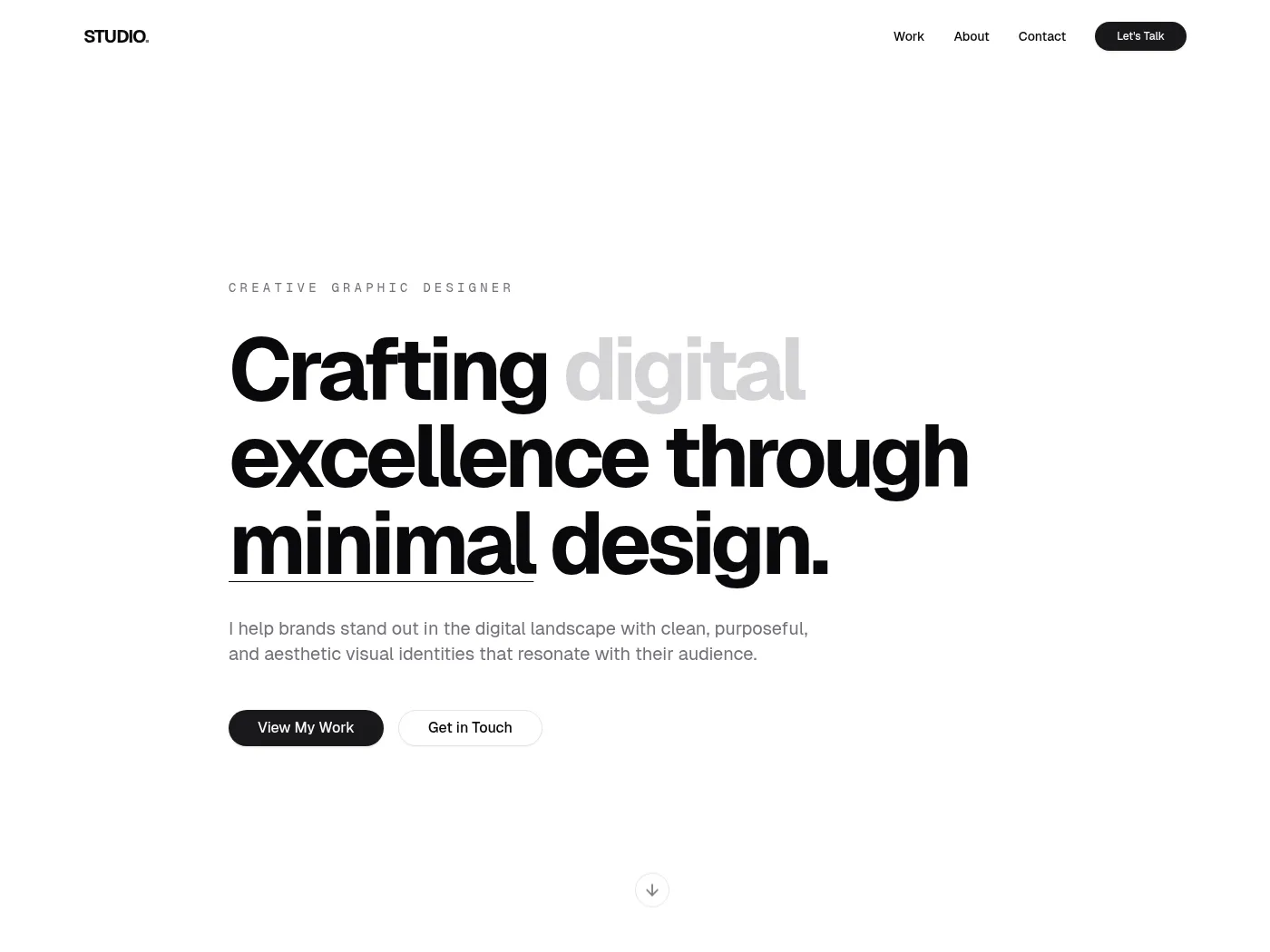 Designer Portfolio Site
