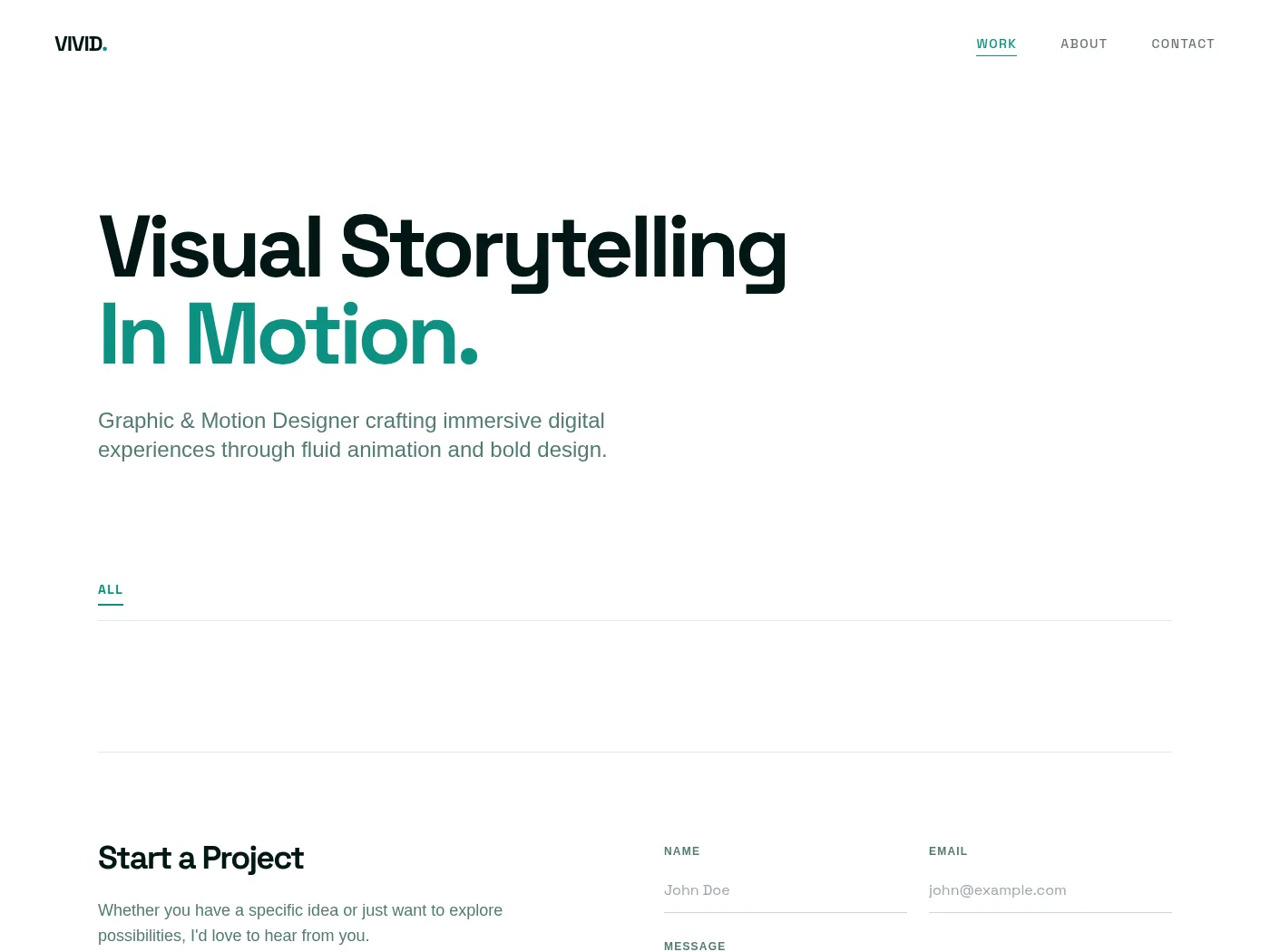 Motion Designer Portfolio