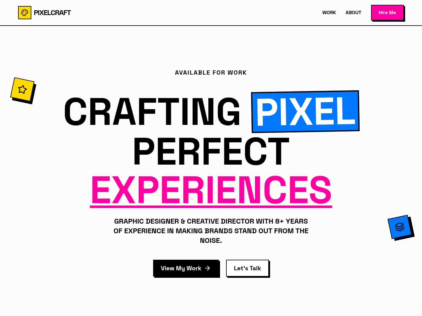 PixelCraft Portfolio