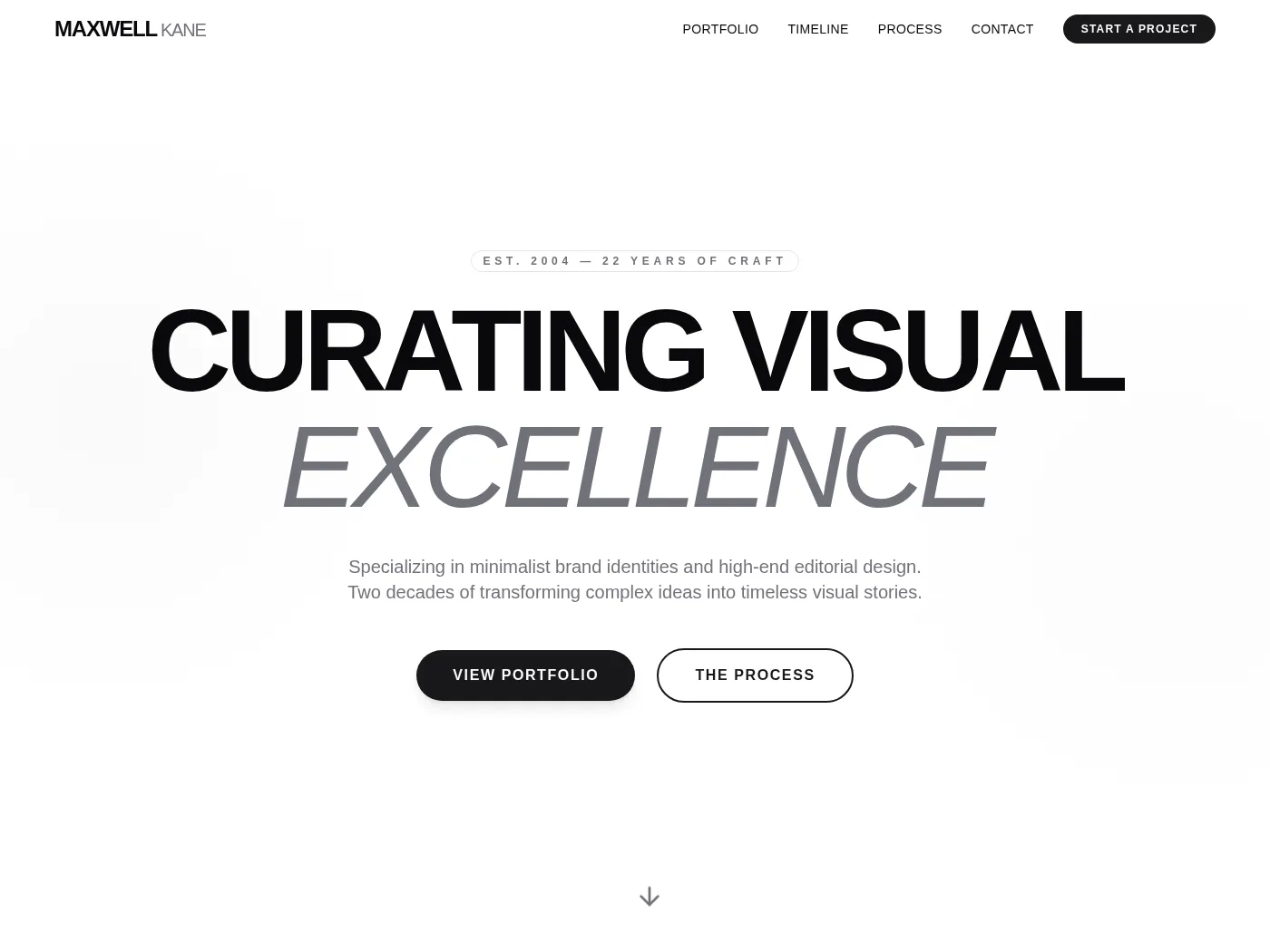 Designer Portfolio Timeline