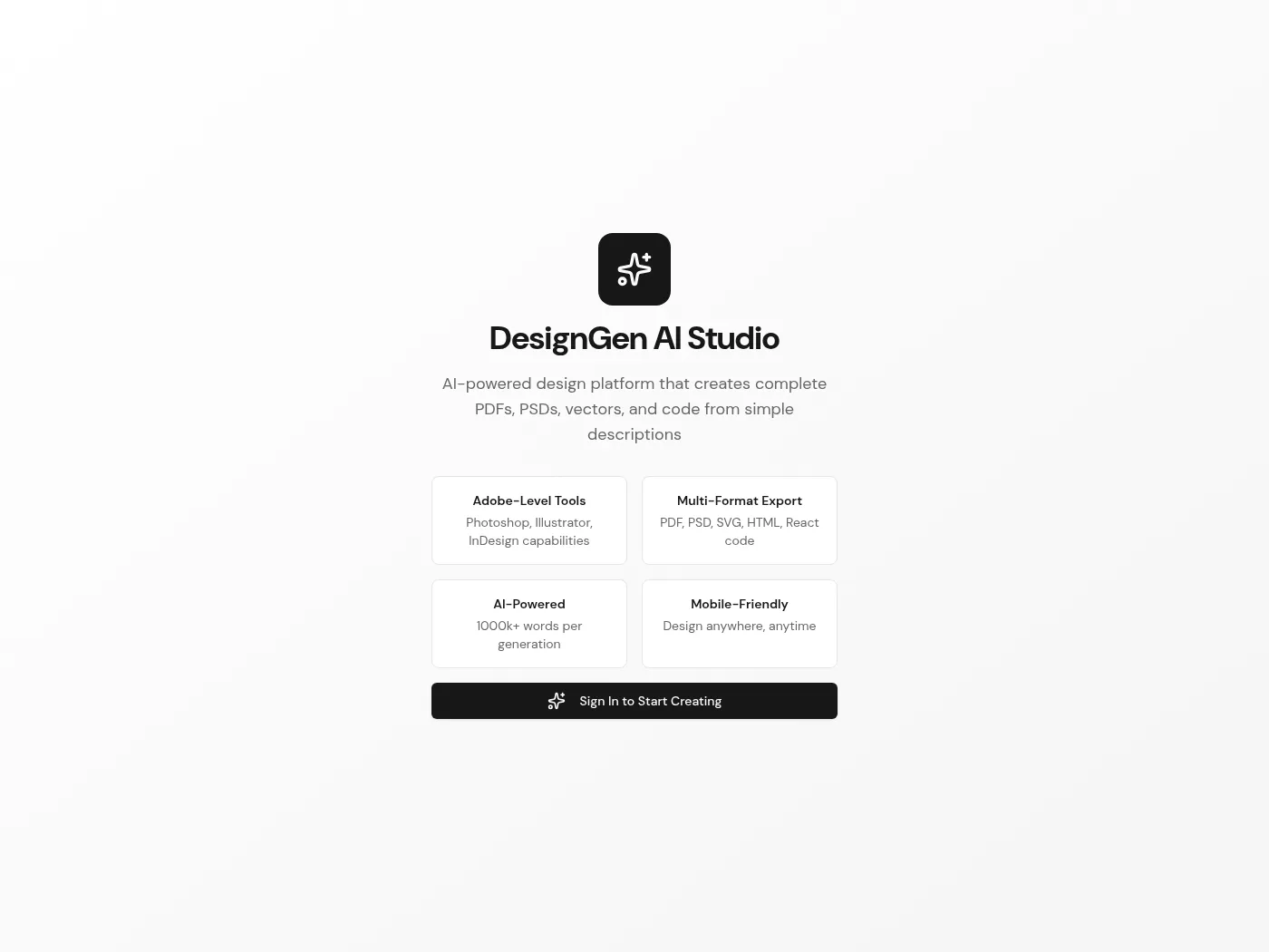 DesignGen AI Studio