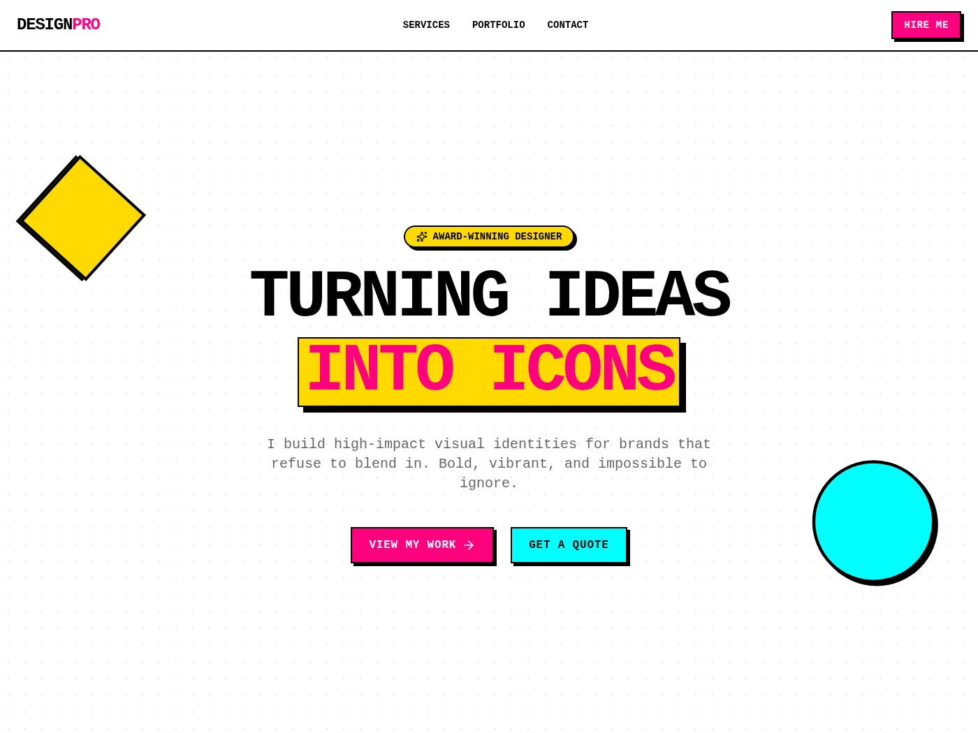 DesignPro Landing Page