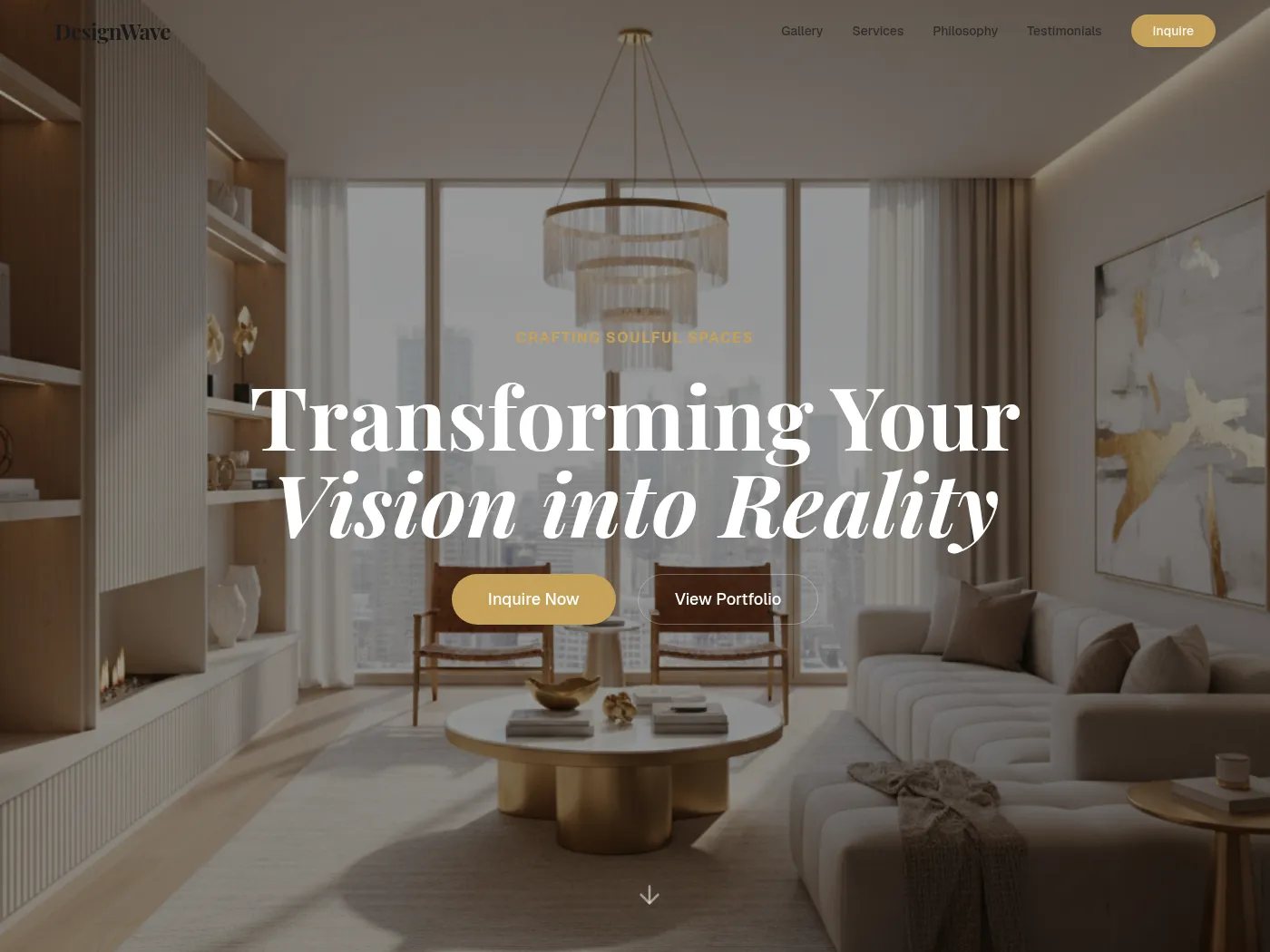 DesignWave Landing Page