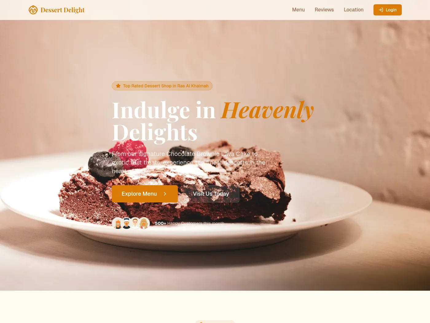 Dessert Delight Hub