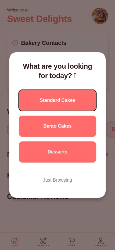 Dessert Shop Mobile