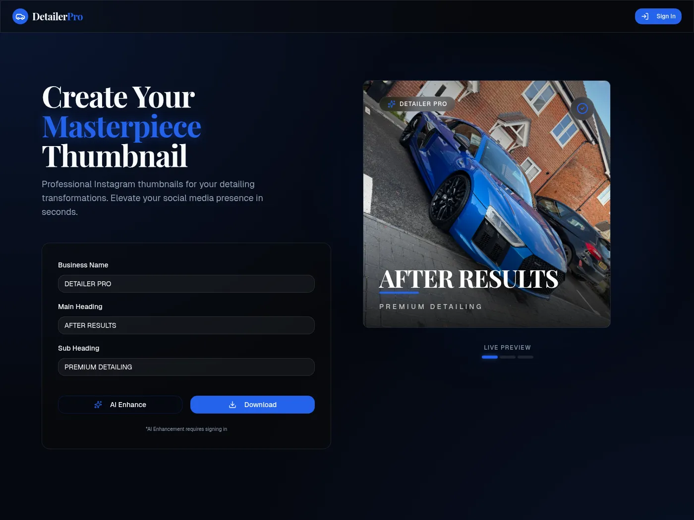 Car Detailing Highlight