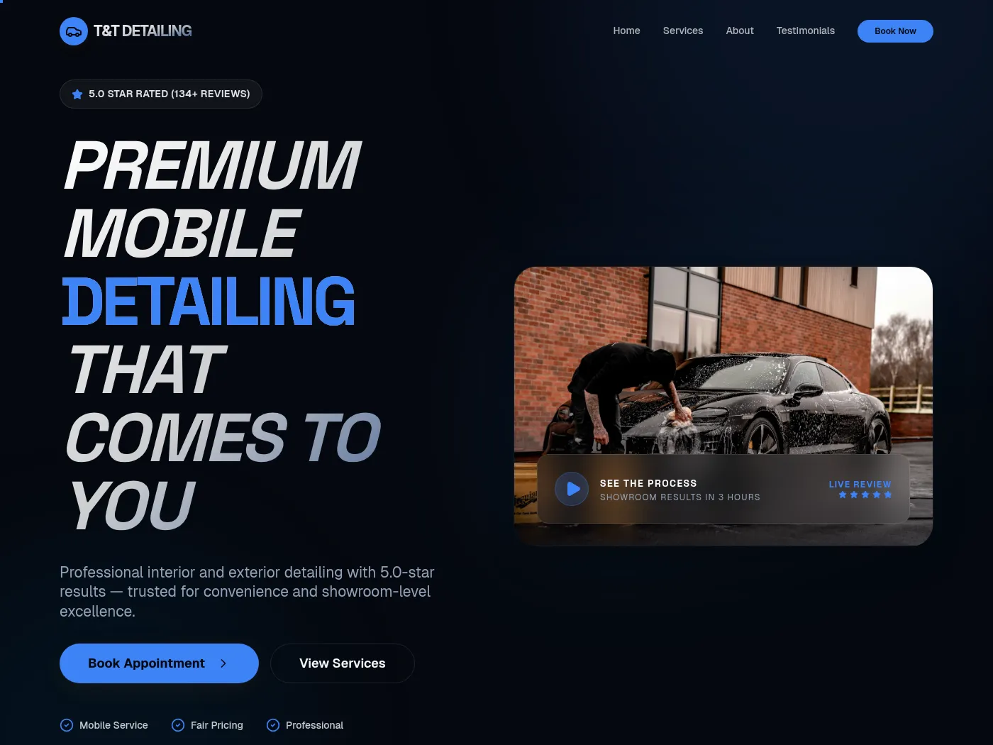 T&T Detailing Web Portal