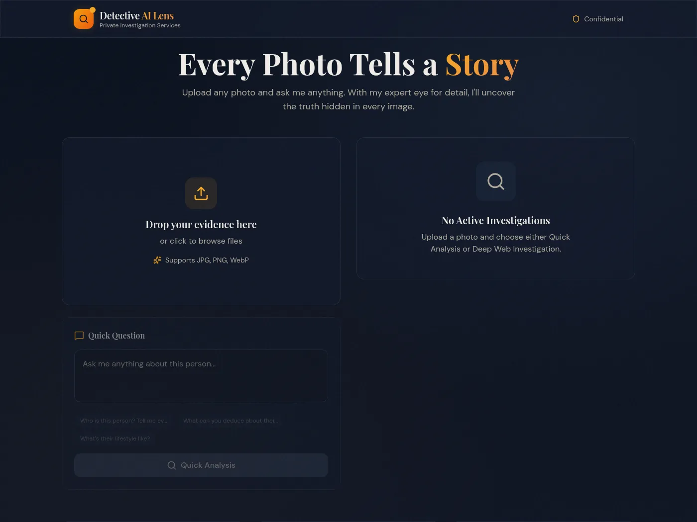 Detective AI Lens