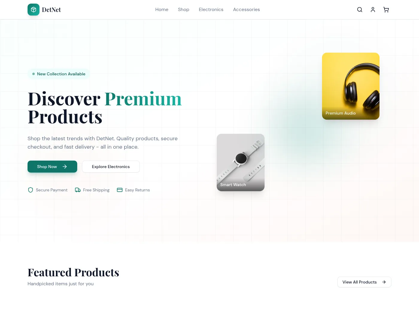 DetNet E-Commerce Hub