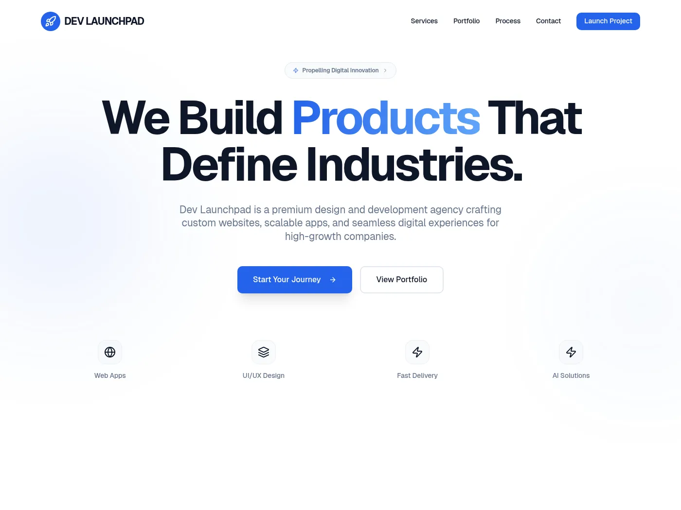 Dev Launchpad Site