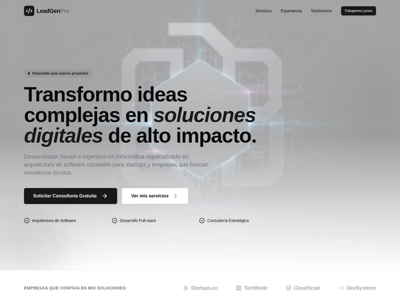 LeadGen Pro Landing