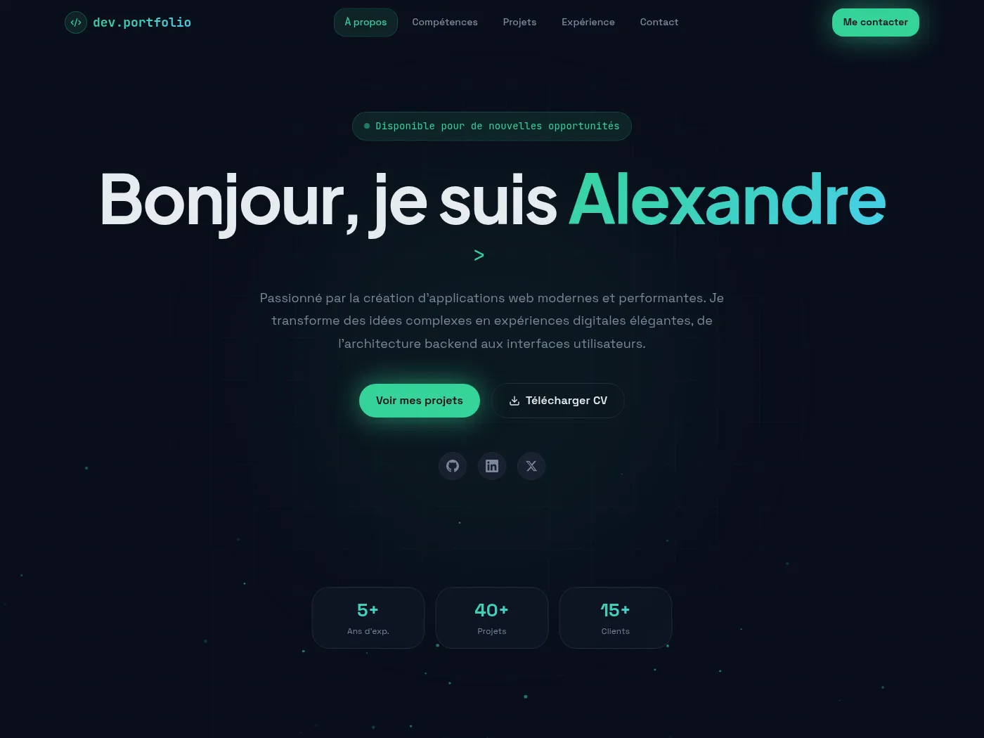 Dev Portfolio Showcase